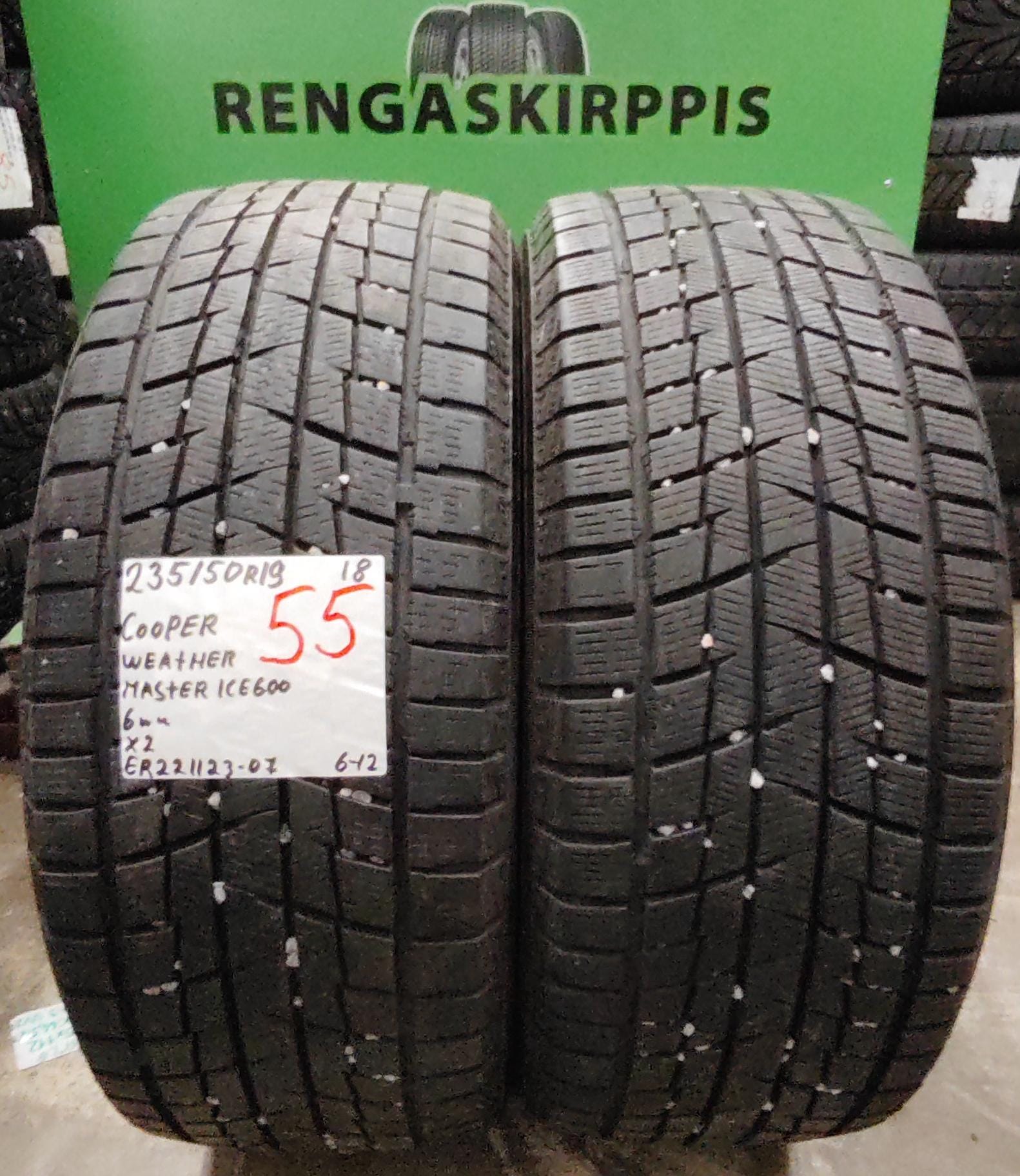 235/50R19 Cooper WeatherMaster Ice 600 kitka 6mm / 6-12 - Rengaskirppis